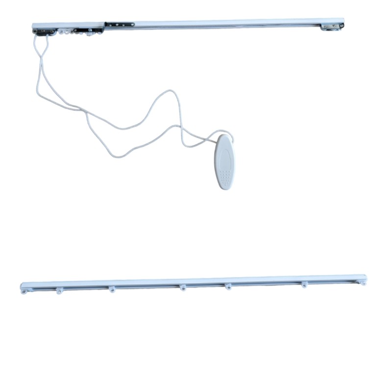 Giada White Aluminum Track – Cord or Pull Curtain Rod