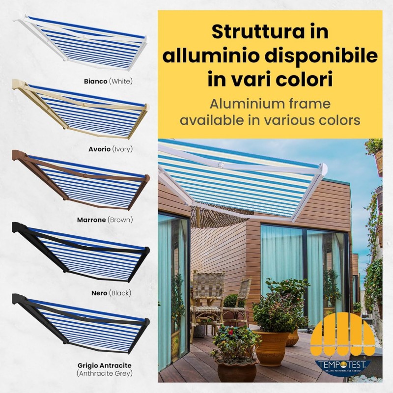 Store rétractable Tempotest Parà avec bras extensibles