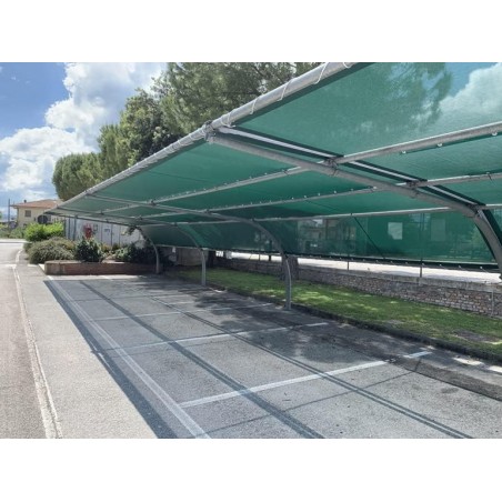 Micro-perforated PVC shade cloth with eyelets every 50CM