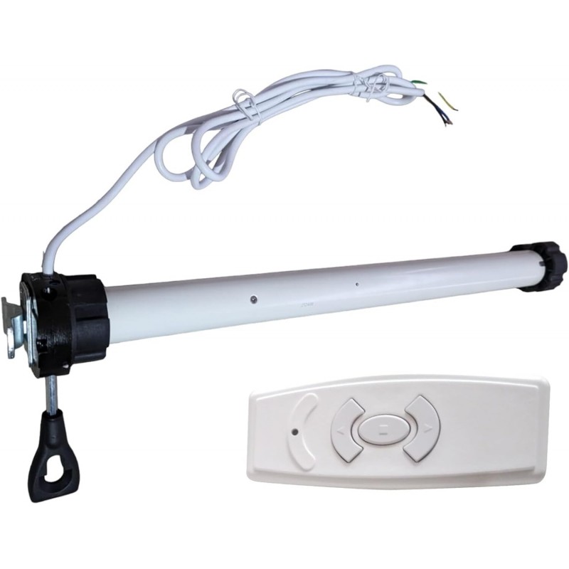 Roller Shutter/Awning Motor with Emergency Rod - Silent and Reliable, 5 Year Warranty