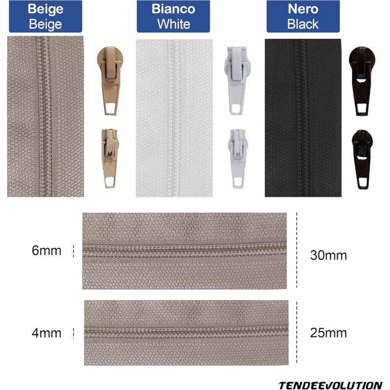 Continuous Nylon Hinge with Double Slider - Sold by the Meter, Customizable